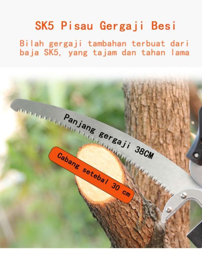 Jual Tree Pruner Galah Tongkat Pemotong Gergaji Gunting Dahan Ranting - 7m Di Seller Aghanim ...
