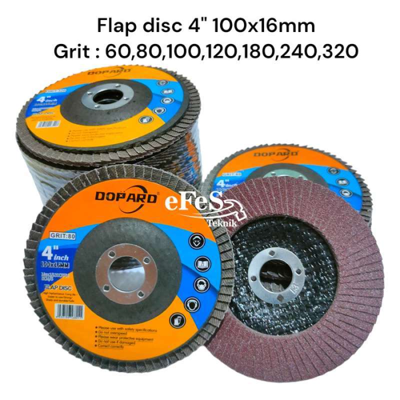 Jual Flap Disc 4 Inch / Amplas Susun 4 Inch Dopard - Grit 60 Di Seller ...