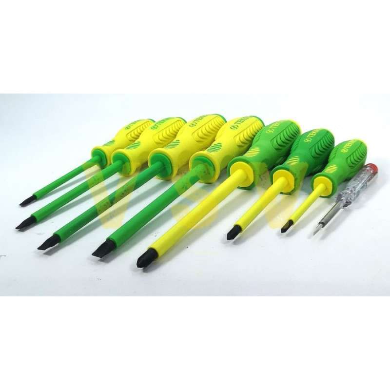 Jual Tekiro Obeng Listrik Set 7 Pc / Insulation Screwdriver Set 7 Pc Di ...