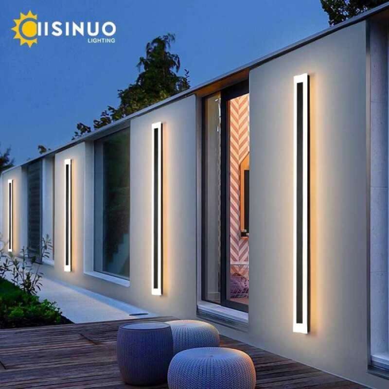 Jual Lampu Hias Dinding Tembok Rumah Outdoor Long Strip Led 24 W Warm ...