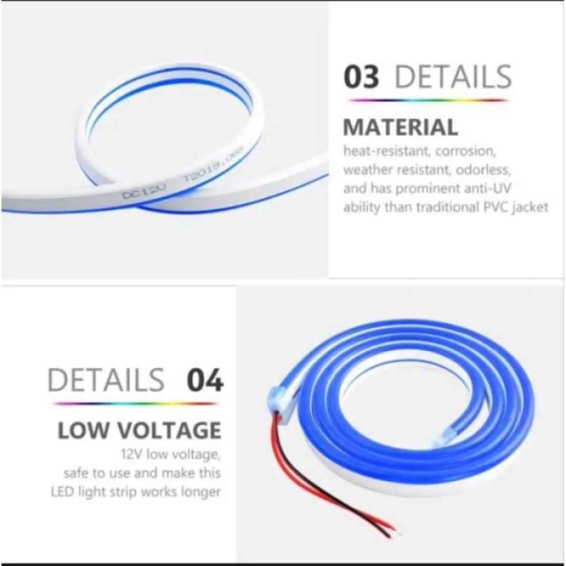 Jual Neon Flex Lampu Led Selang Meter Dc V Kualitas Bagus Putih Di Seller Aghanim