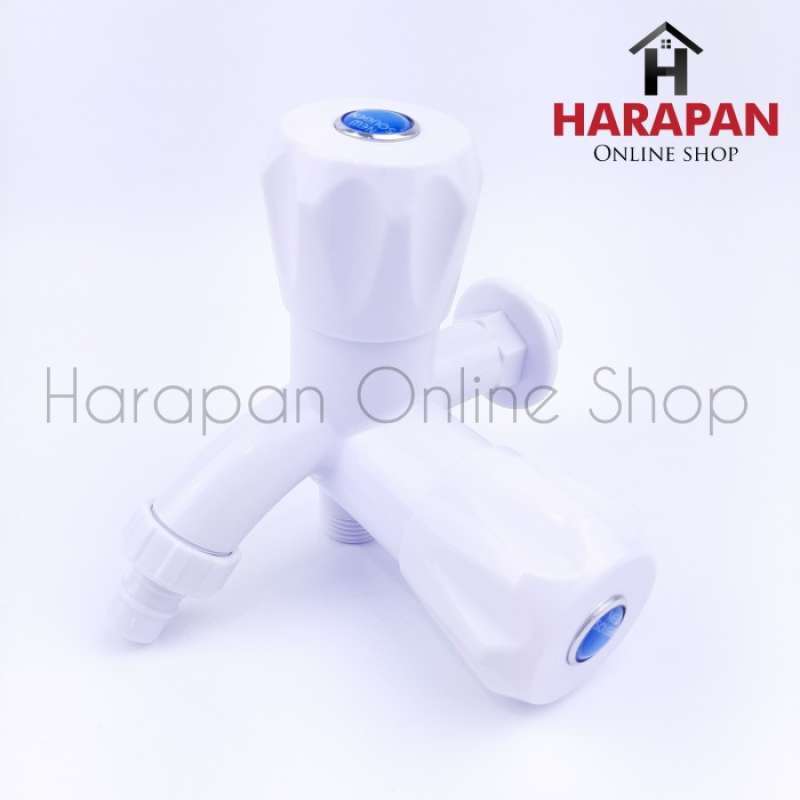 Jual Kran Cabang Plastik New Soligen Kran Shower - Keran Double Soligen ...