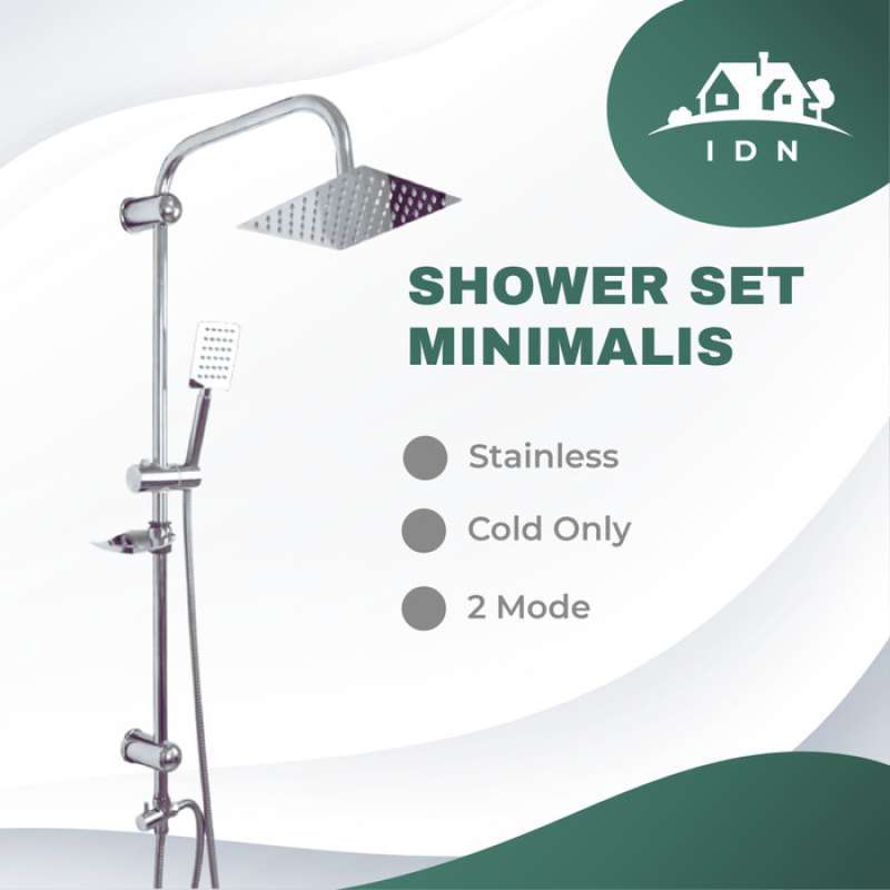Jual Shower Tiang Set Minimalis / Rainfall Shower Column Sus Stainless ...