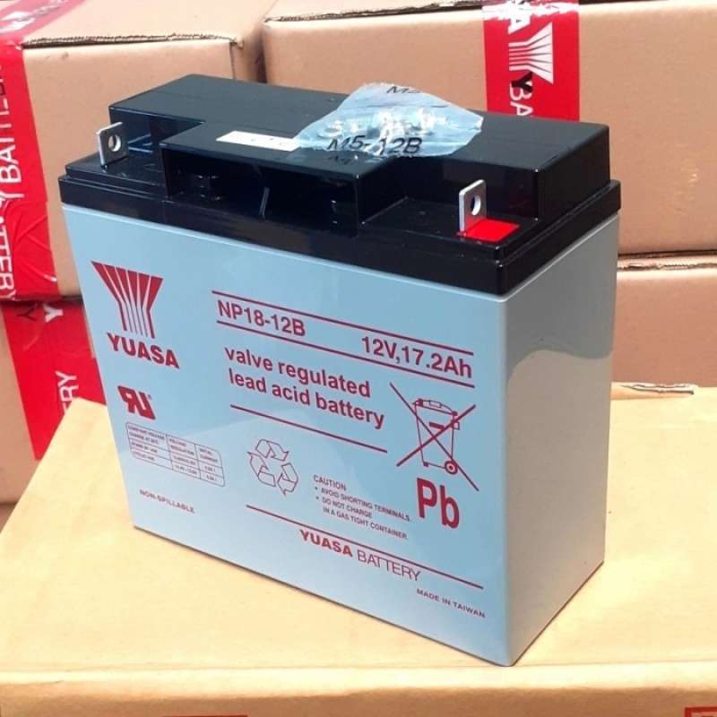 Promo Battery Vrla Aki Yuasa Np18-12b Bateraiyuasa 12v 17.2ah Terbaik Diskon 9% Di Seller ...