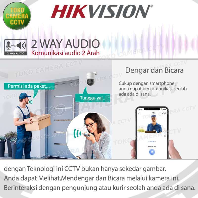 Jual Hikvision Ds-2de2c400mwg-e Ip Camera Cctv 4mp Colorvu Mini Pt Kamera Ptz 360 - Tanpa Memori ...