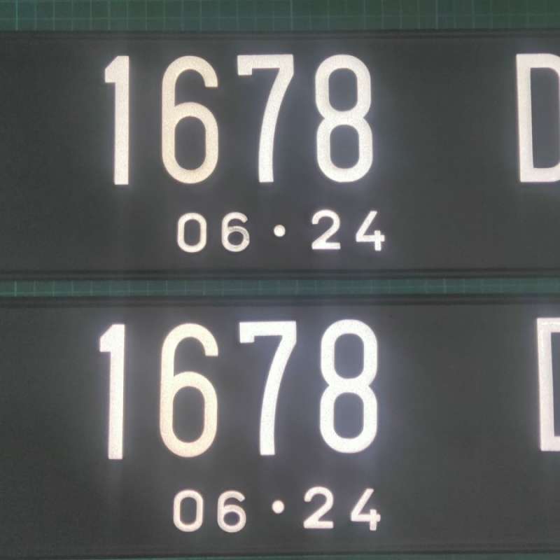 Jual Stiker Huruf Nomor Mobil Scotlight/reflektif - Plat Kaleng Di ...