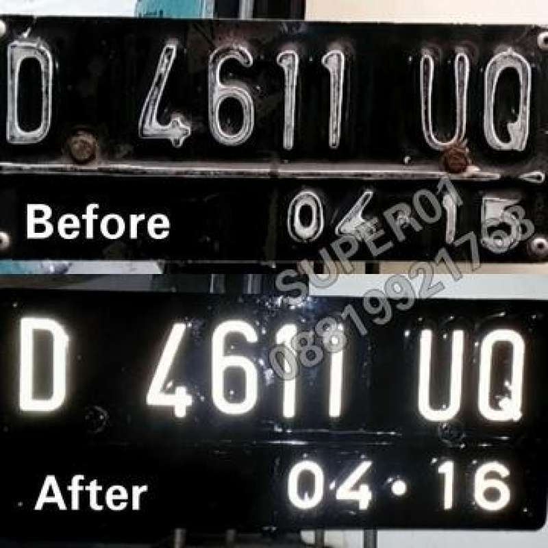 Jual Stiker Huruf Nomor Mobil Scotlight/reflektif - Plat Kaleng Di ...