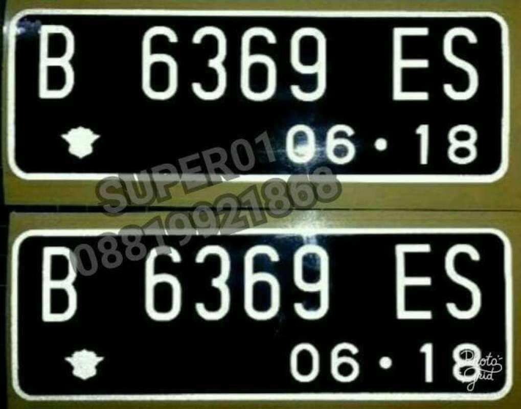 Jual Stiker Huruf Nomor Mobil Scotlight/reflektif - Plat Kaleng Di ...