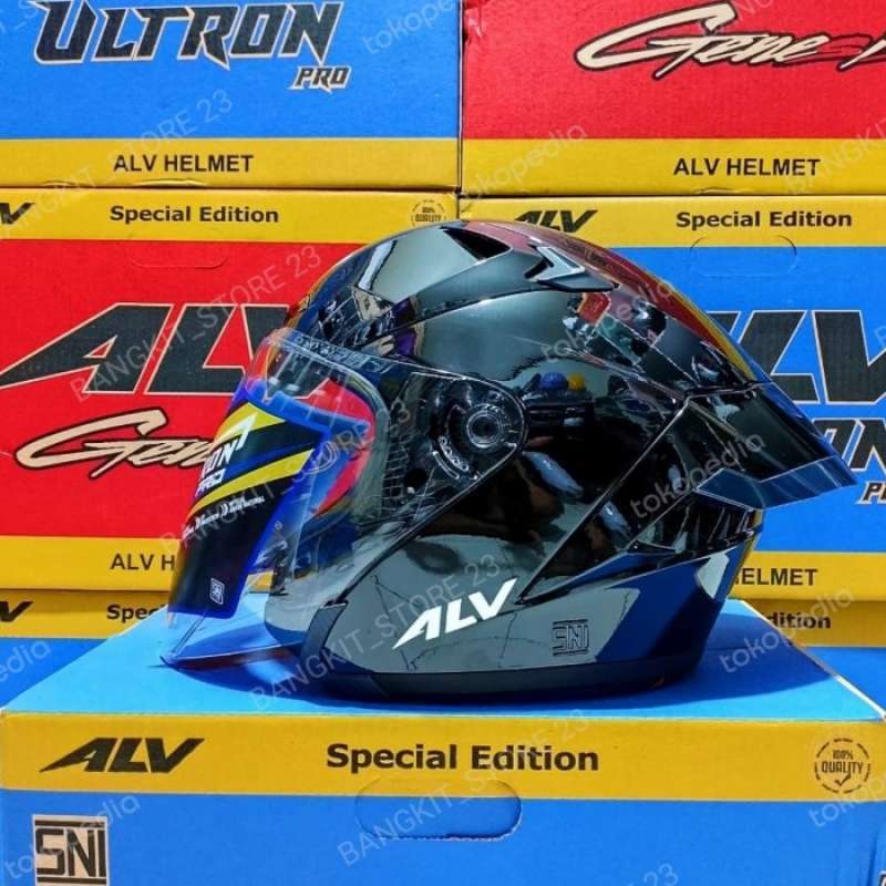 Jual Alv Ultron Pro Terbaru Original Sni Helm Halface - Xl Biru N Max ...