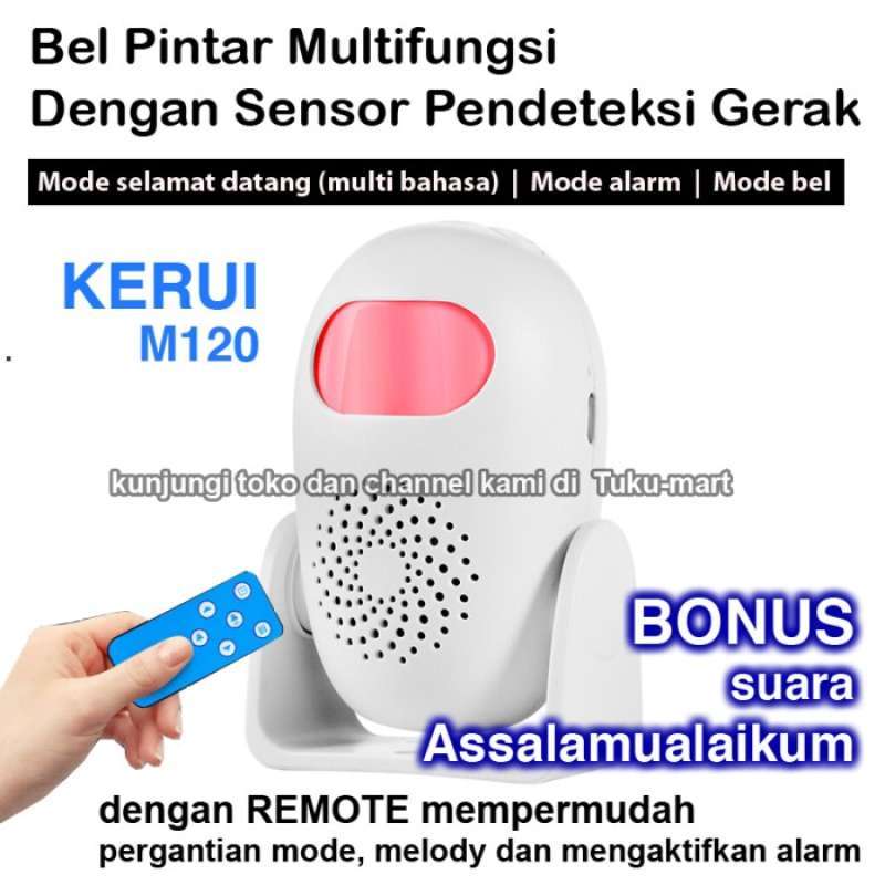 Jual Kerui M120 Bel Rumah Toko Selamat Datang Dan Alarm Sensor Gerak ...