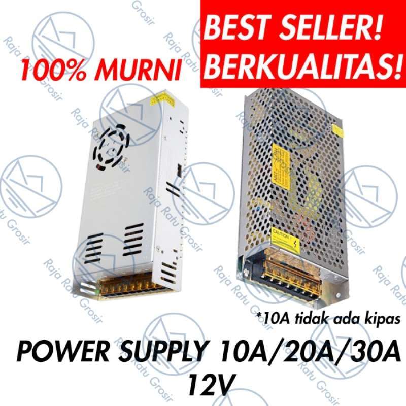 Jual Power Supply 20a / 12v Adaptor Cctv Central + Kipas - 10a Di ...