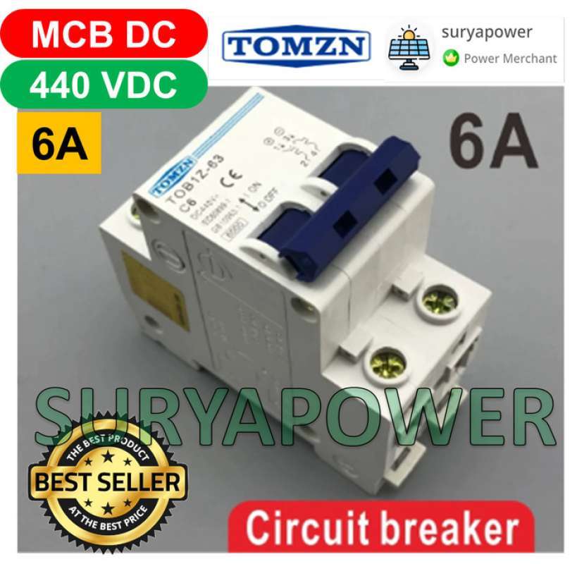 Jual Mcb Dc 440v 2p - 6a 10a 16a 20a 25a 32a 40a 50a 63a - Suryapower - 40a Di Seller Shin Store ...
