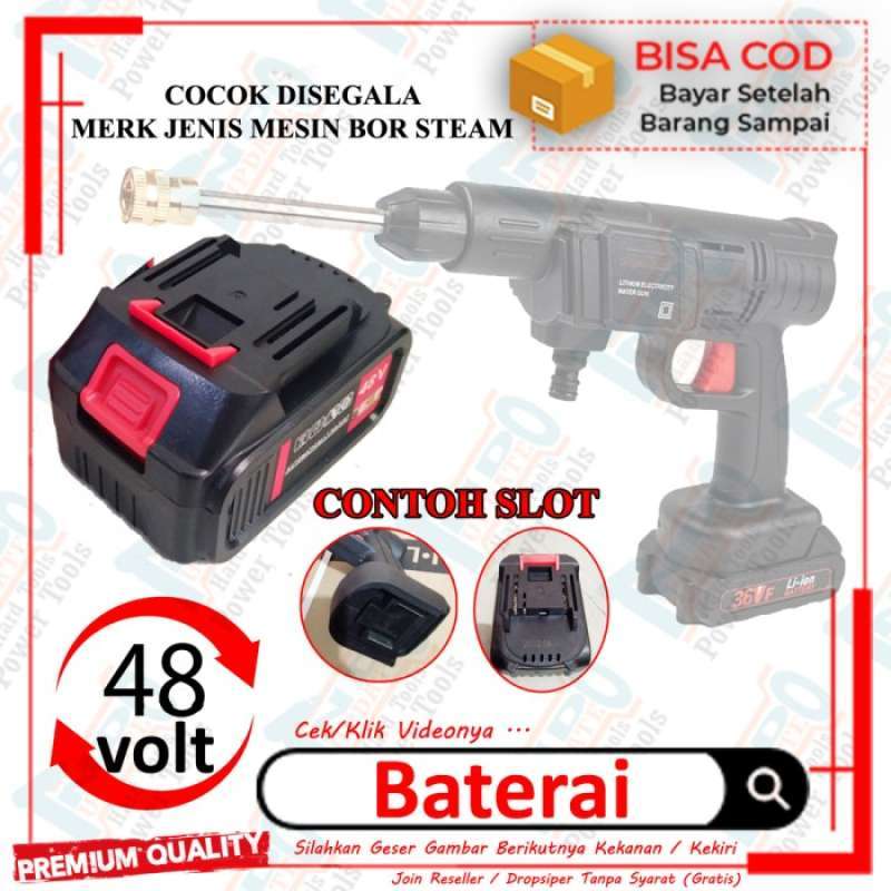 Jual Battery Batre Mesin Steam Cuci Stim Jet Spray Gun 1800mah 48v Di ...