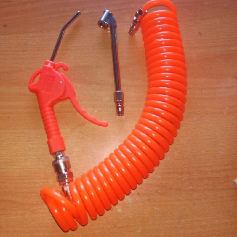 Jual Tire Chuck Blow Gun Selang Angin Kompresor Spiral/recoil Hose ...