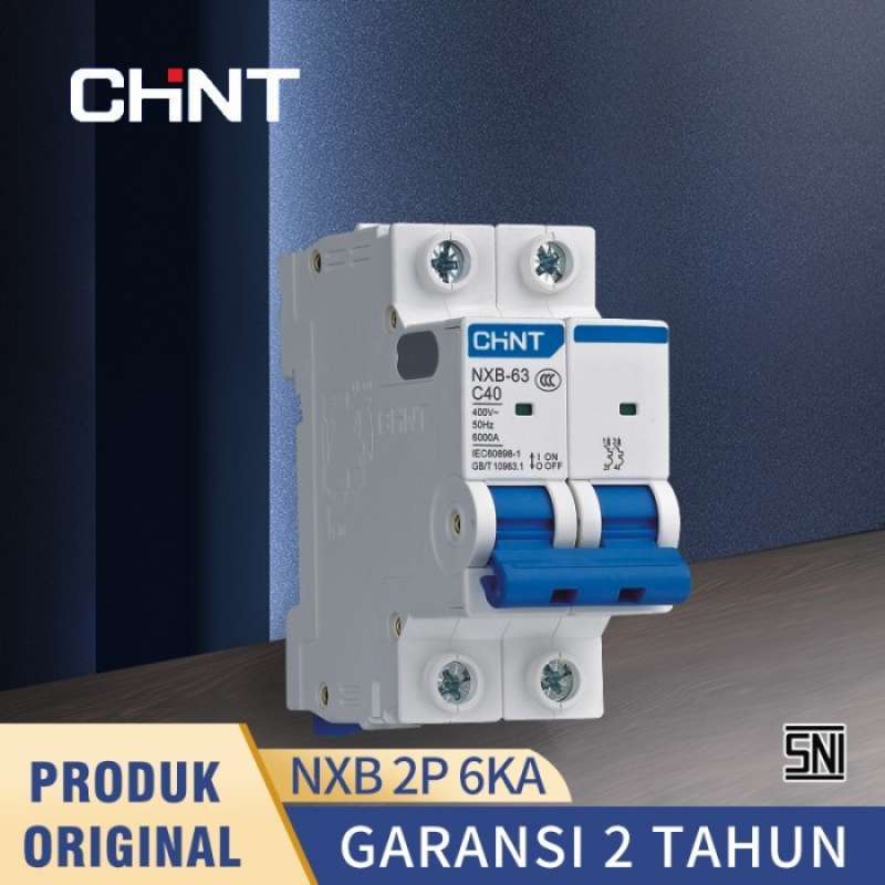 Jual Mcb Chint Nxb 2p 6ka (1a,2a,4a,6a 10a 16a 20a 25a 32a 40a,50a,63a) - 6a Di Seller Raindrop ...