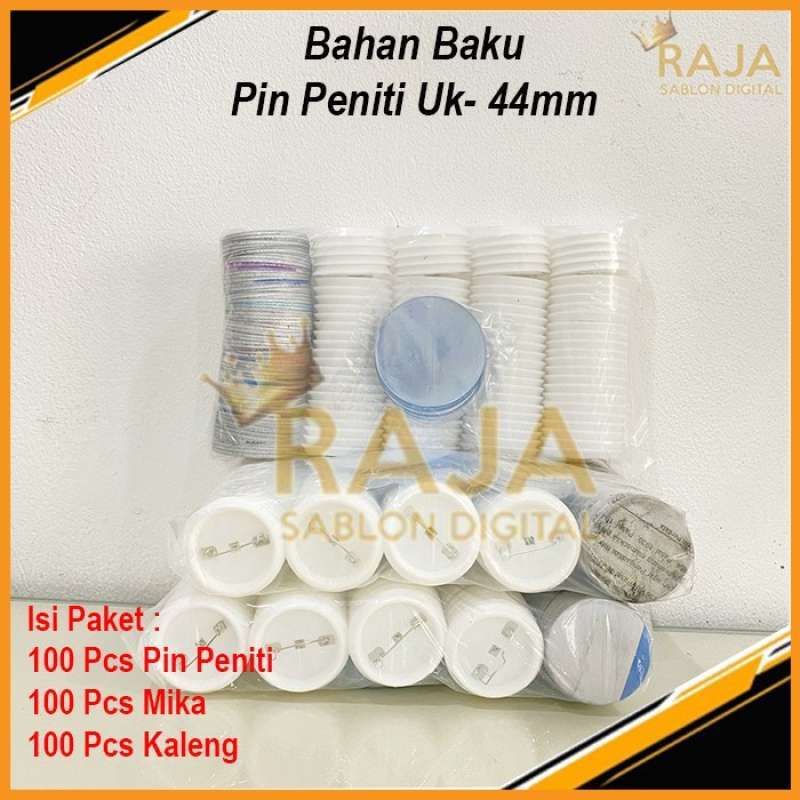 Jual Bahan Baku Pin Peniti Ukuran 44 Mm Putih - Pin Peniti 58 Di Seller ...