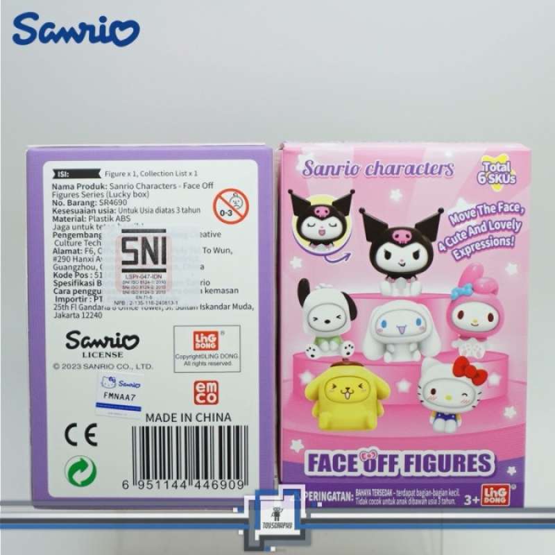 Jual Sanrio Face Off Figures Swap Changing Figure Official Hello Kitty ...