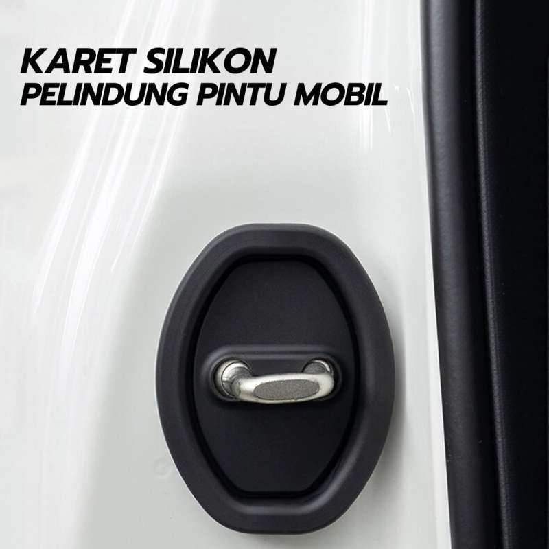 Jual Stiker Silikon Bantalan Kunci Pintu Mobil Universal Anti Getar ...