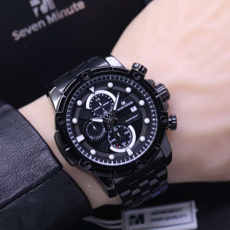 Jual 7m Chrono Jam Tangan Pria Seven Minute M601 Original Rantai Chrono ...