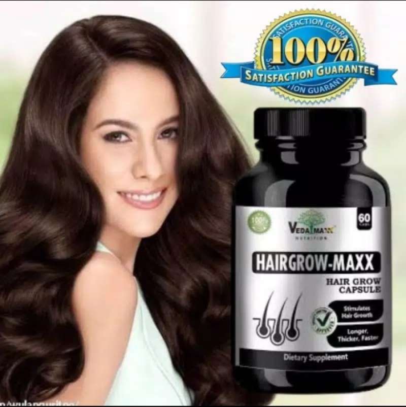 Promo Obat Penumbuh Rambut Rontok Dan Botak Hair Grow-maxx Capsule ...