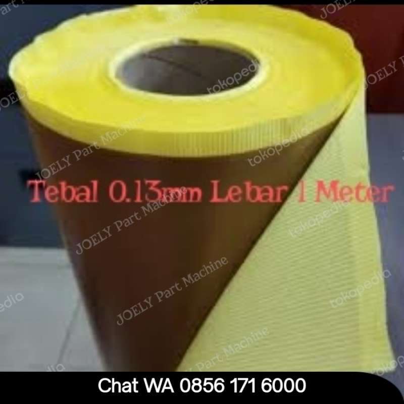 Jual Kain Teflon Tahan Panas Ptpe Tebal 0.13mm Lebar 1 Meter Ada Lem Di ...