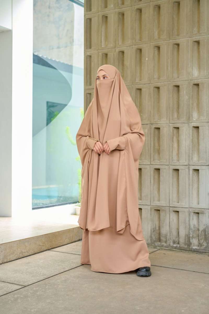 Jual Gerai Hawa - Ruwaa French Khimar Set Rok Syarâ€™i Haji & Umroh ...