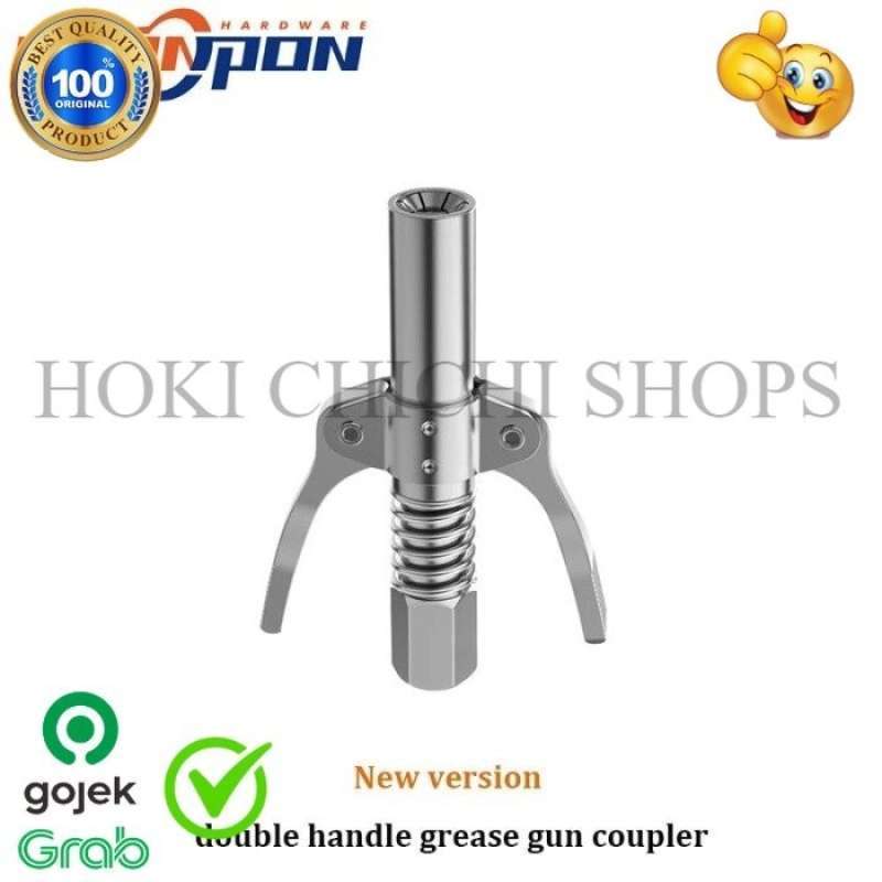 Jual Kepala Pompa Grease Gun Grease Coupler Heavy Duty Kunci Ganda Ori ...