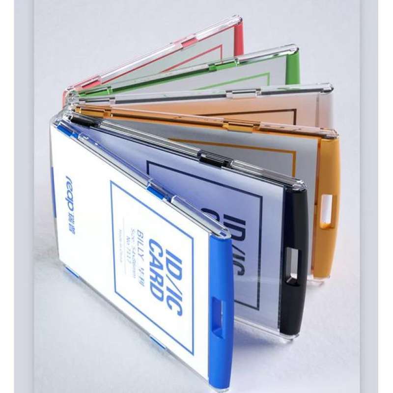 Jual Reap Name Tag Id Acrylic Model Vertical 7117 Plastik Dokumen Sekat ...