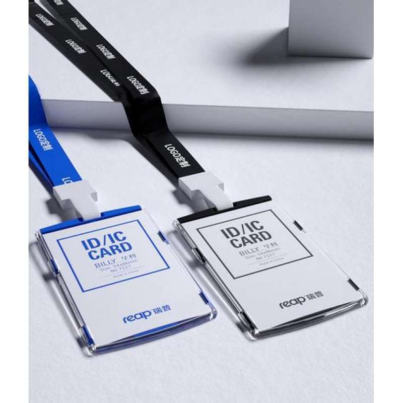 Jual Reap Name Tag Id Acrylic Model Vertical 7117 Plastik Dokumen Sekat ...