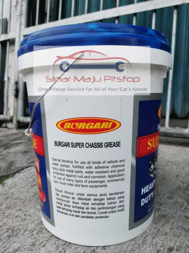 Promo Burgari Heavy Duty Super Chassis Grease 15 Kg Gemuk Pelumas Nlgi ...