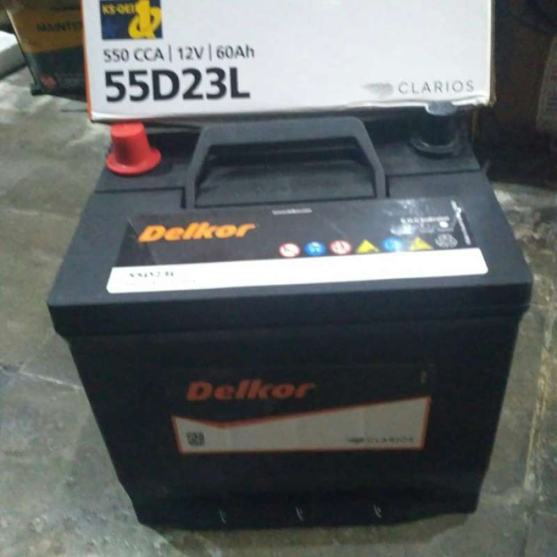 Promo Aki Mobil Delkor Type 55d23l Atau 85b60k 12 Volt 60 Ah Khusus ...