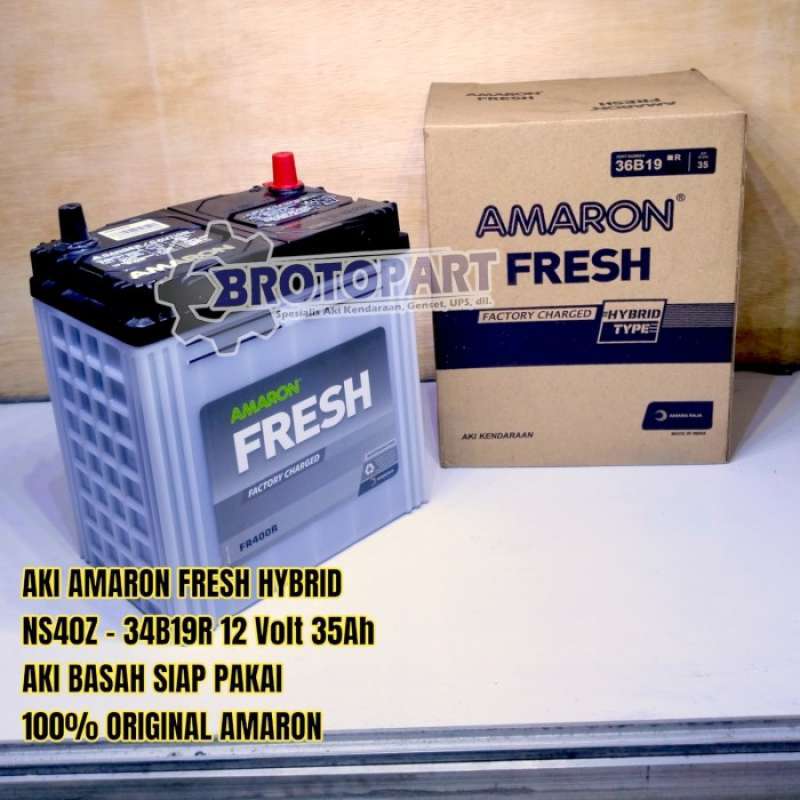 Promo Aki Mobil Accu Amaron Fresh Hybrid Ns40z 34b19r 12v 35ah Terbaru ...