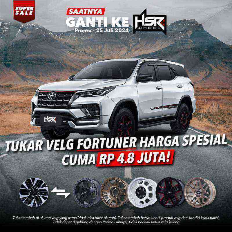 Jual Tukar Tambah Velg Standar Fortuner Di Seller Hsr Wheel - Original ...