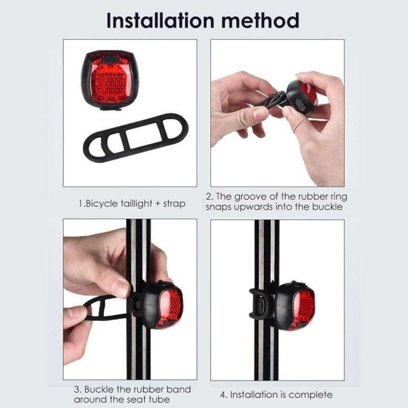 Jual Deemount Lampu Belakang Sepeda Led Tail Light Waterproof 20 Lumens ...