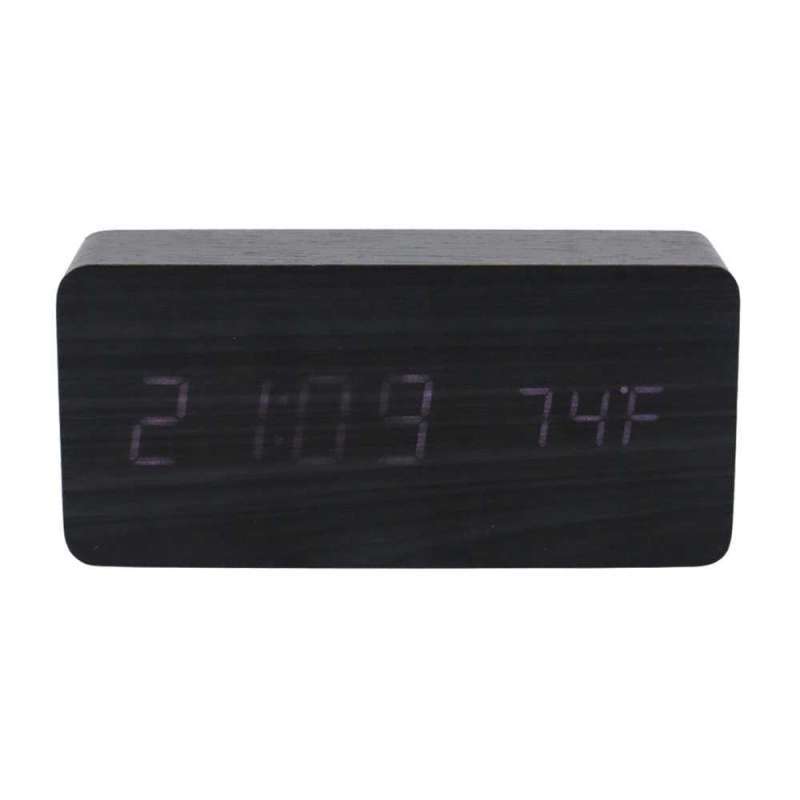 Jual Jam Alarm Led Digital Wood Clock With Temperature Tidur Alarm ...
