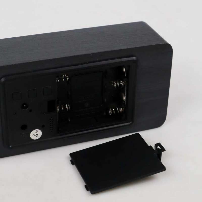 Jual Jam Alarm Led Digital Wood Clock With Temperature Tidur Alarm ...