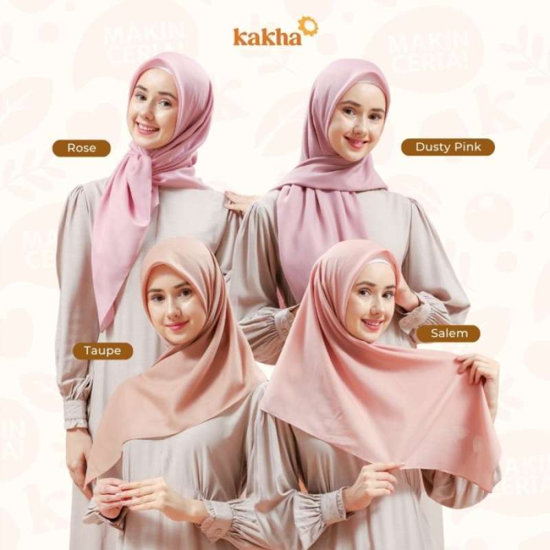 Jual Kakha - Jilbab Segi Empat 30 Warna Polos / Hijab Voal / Hijab ...
