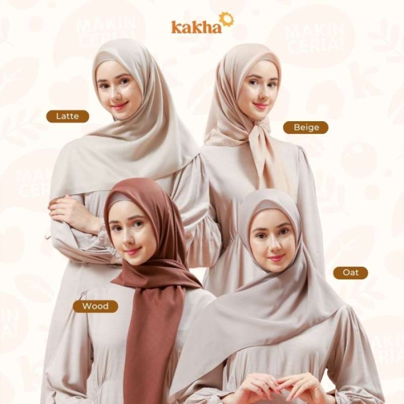 Jual Kakha - Jilbab Segi Empat 30 Warna Polos / Hijab Voal / Hijab ...