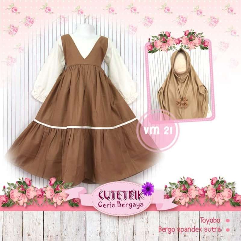 Jual Gamis Simple Cutetrik Vm21 Cantik Dan Elegant Di Seller Aghanim ...