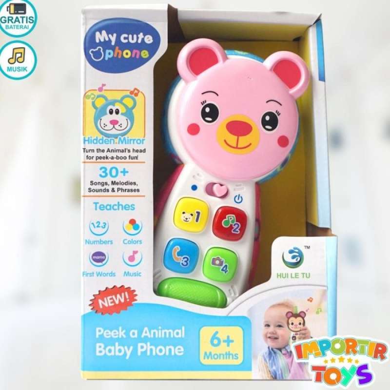 Promo Mainan Handphone Anak My Cute Kucing Pink With Song Interaktif ...