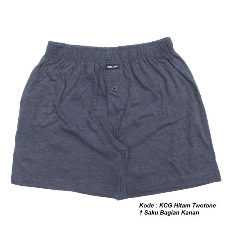 Promo Celana Boxer Pria W..anita Katun Polos Rifam Model Kancing - Kcg ...