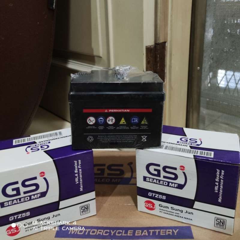 Promo Aki Motor Merk Gsj Tipe Gtz5s Mf ( Kering ) Diskon 29% Di Seller ...