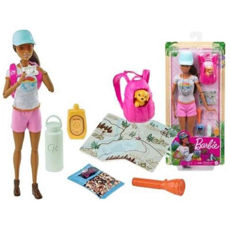 Promo Barbie Hiking Doll Made To Move Grn66 Diskon 23% Di Seller ...
