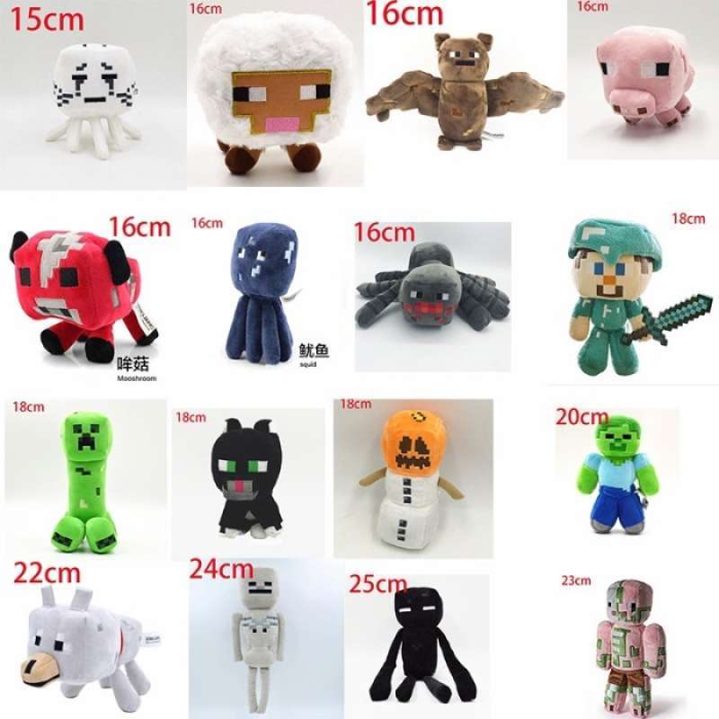 Promo Mainan Boneka Plush Minecraft/koleksi Gamer/kado Ulang Tahun ...