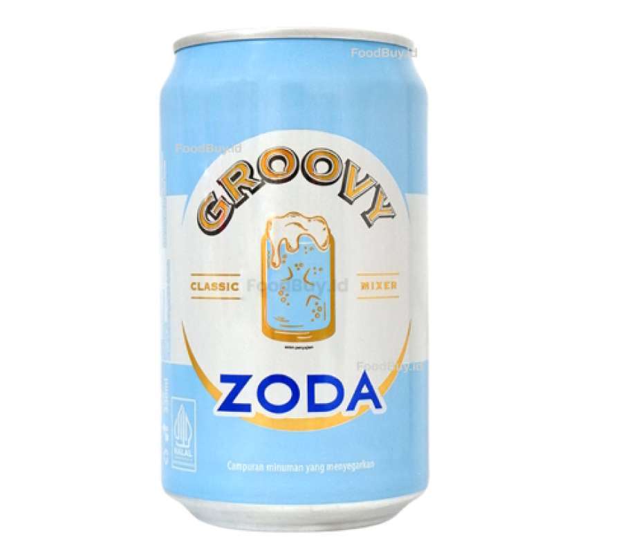 Jual Groovy Zoda Soda Water Kemasan Kaleng 330ml 1 Dus Isi 24 Kaleng Di ...