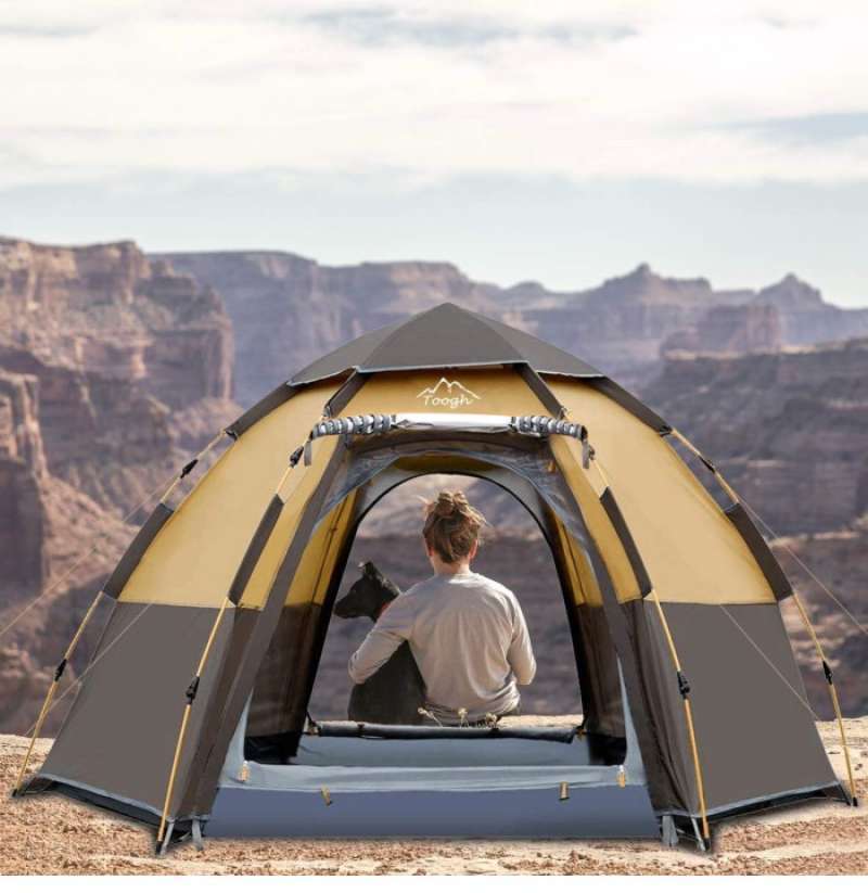 Promo Toogh Tenda 3-4 Person Automatic Tent Pop-up Dome Waterproof ...