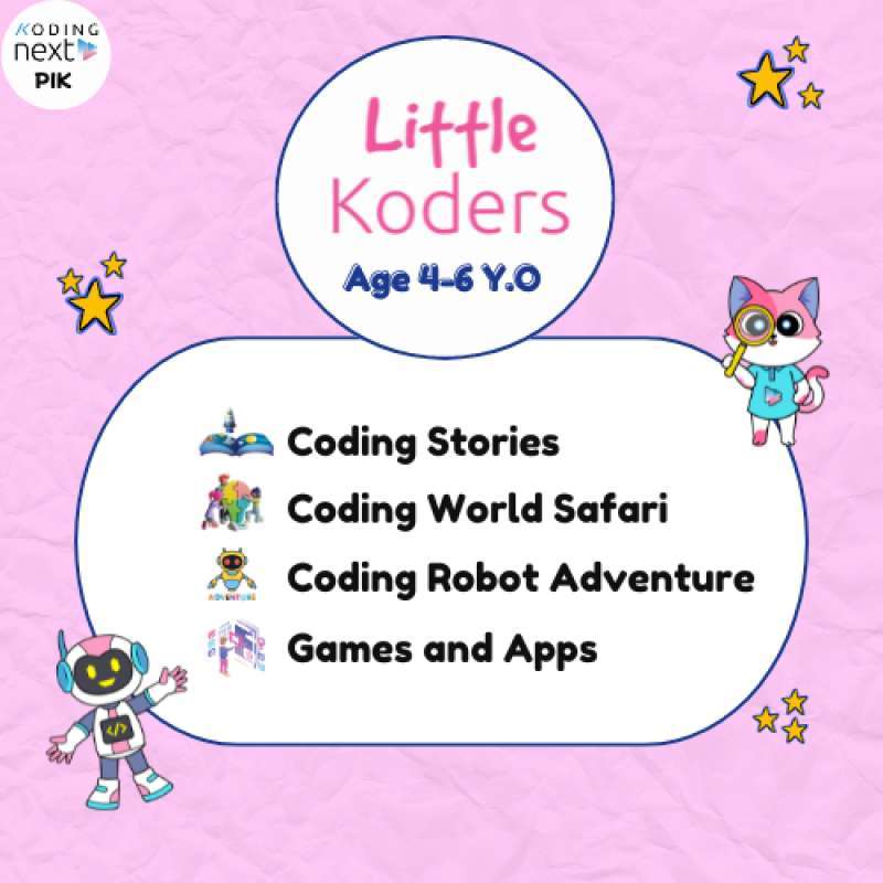 Jual Koding Next Pik Little Koders (4-6 Y.o) Coding Course Offline Di ...