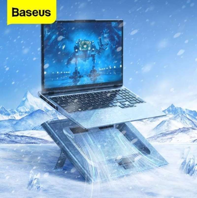 Jual Baseus Stand Laptop Cooling Pad Fan Turbo Adjustable Cooler Base ...