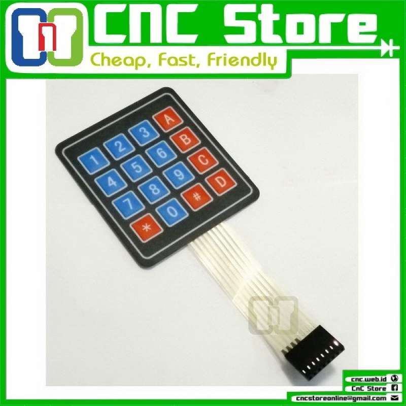 Jual 4x4 Matrix Array 16 Key Membrane Membran Switch Keypad 4*4 Di ...