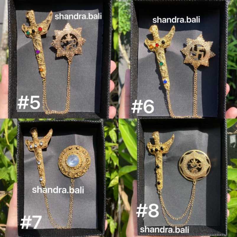 Jual Bros / Pin Kancing Pria Alpaka Bali Keris Barong - F Di Seller ...